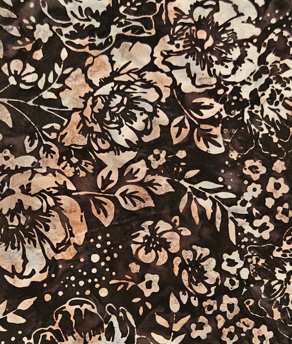 Chestnut Flower Stamp Hoffman Bali Batik – Hannah's Room